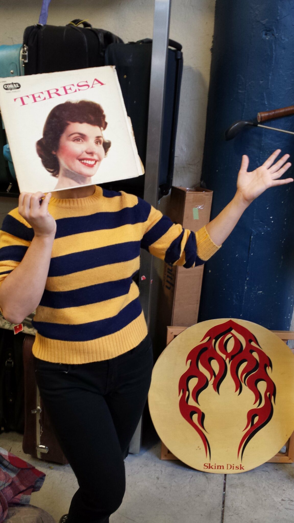 Sleeveface - one or more persons obscuring or augmenting any part of ...